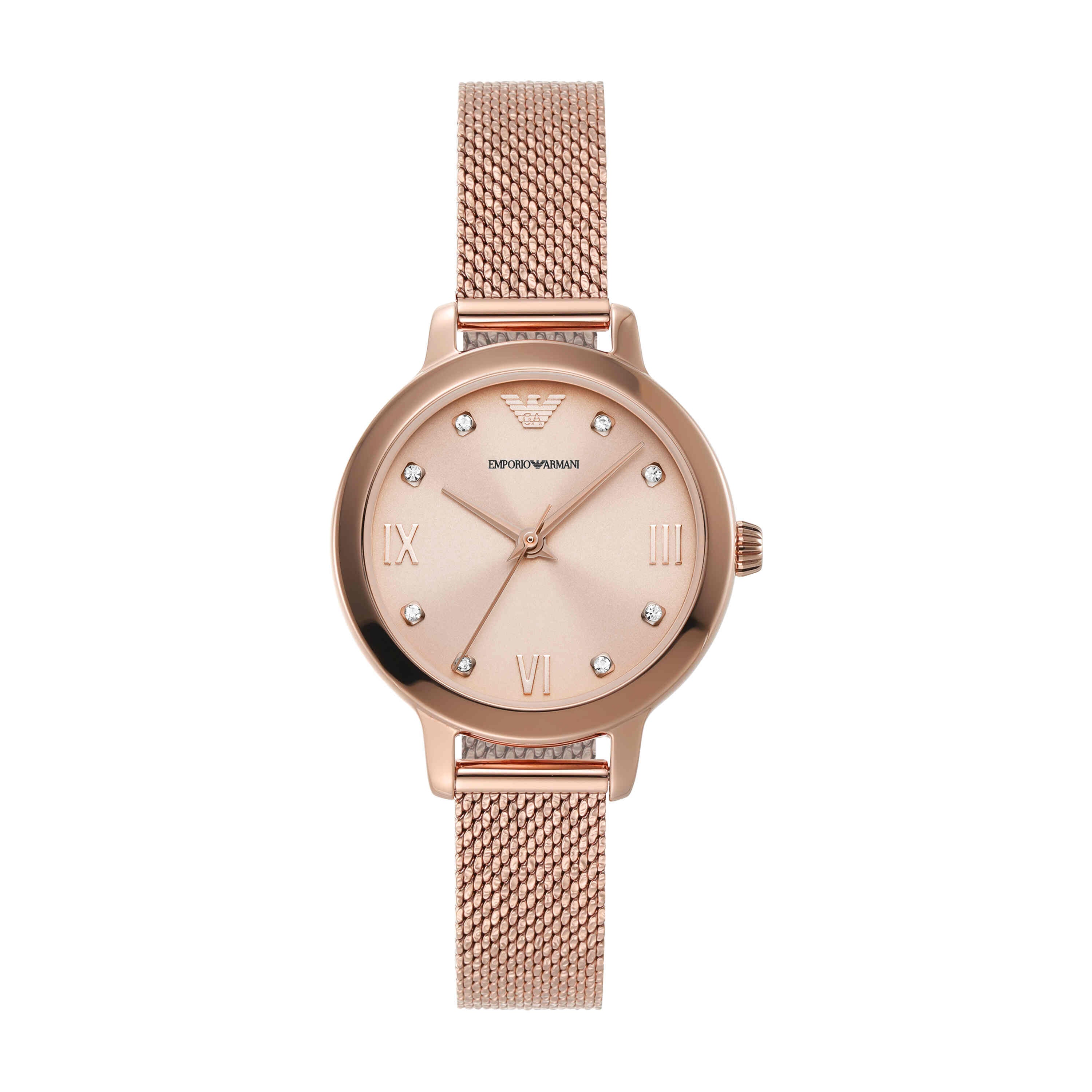 Emporio Armani Rose Gold Tone Analogue Watch AR11512 – Watch Station ...